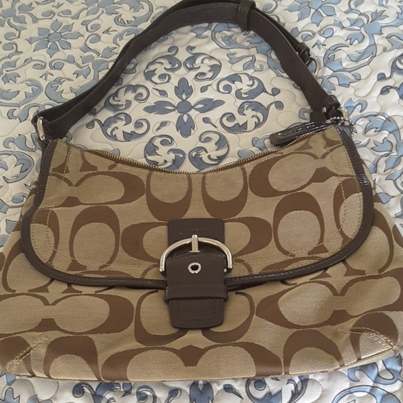 Coach | Bags | Authentic Coach Signature Handbag | Poshmark